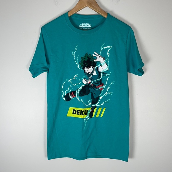 Lootwear | Shirts | My Hero Academia Blue Deku Shirt Small | Poshmark